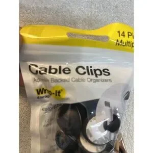 Wrap-it | Office | Wrapit Cable Clips 4 Piece Multipack Adhesive Back ...